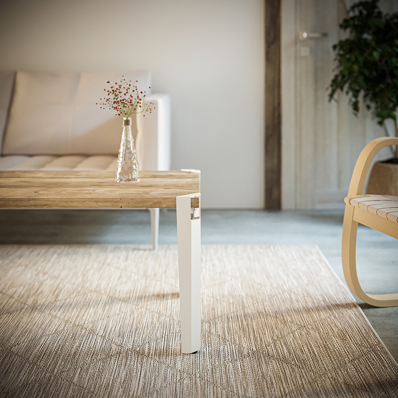 Pied de table basse en acier Opale lot de 2 pieds - Déco-Gem